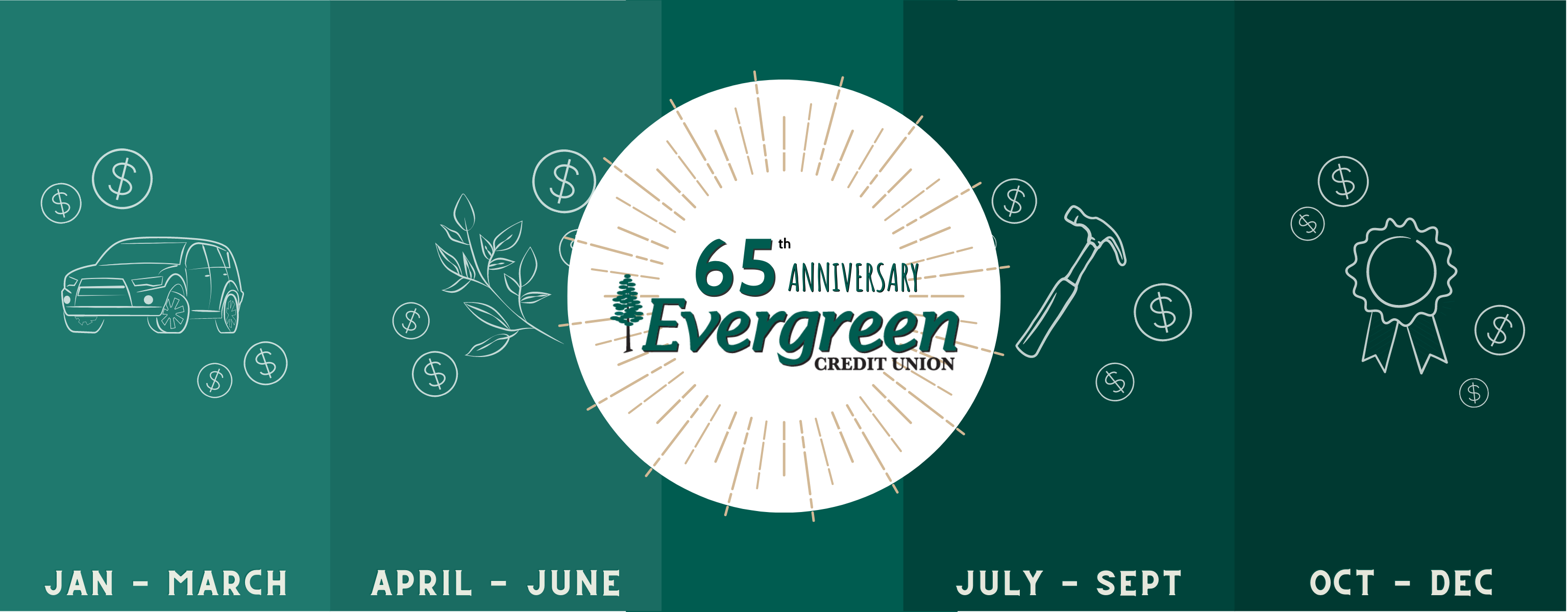 Celebrating 65 Years - Evergreen Credit Union